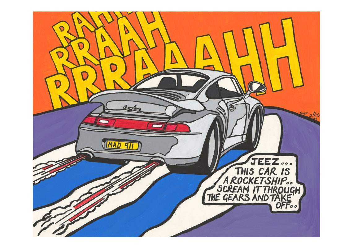 Classic Porsche 911 Carrera Fine Art Print From an Original - Etsy