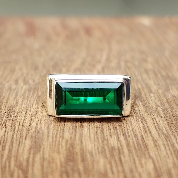 Rectangle Emerald - Etsy