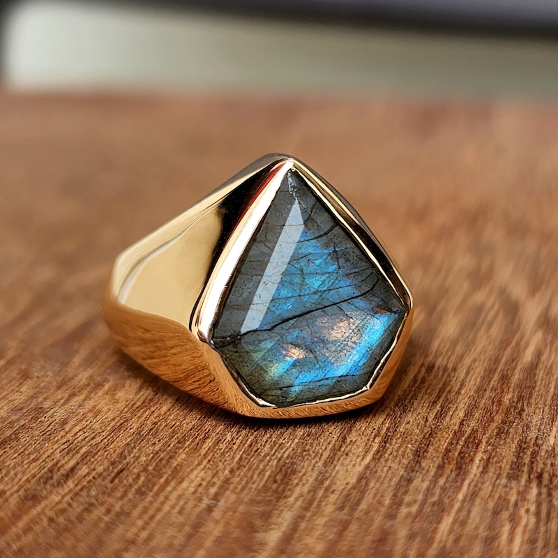 Mens Gemstone Rings - Etsy