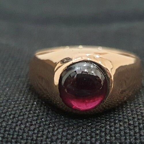 Natural Neon Red Garnet Ring 925 Solid Sterling Silver Rose - Etsy
