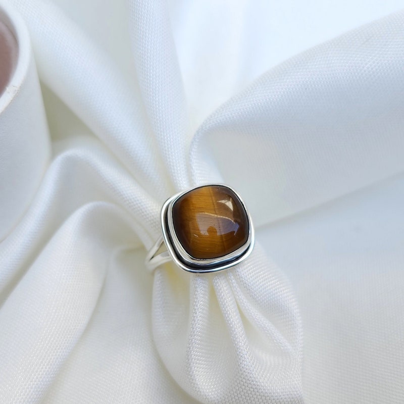 Tiger Eye Ring - Etsy