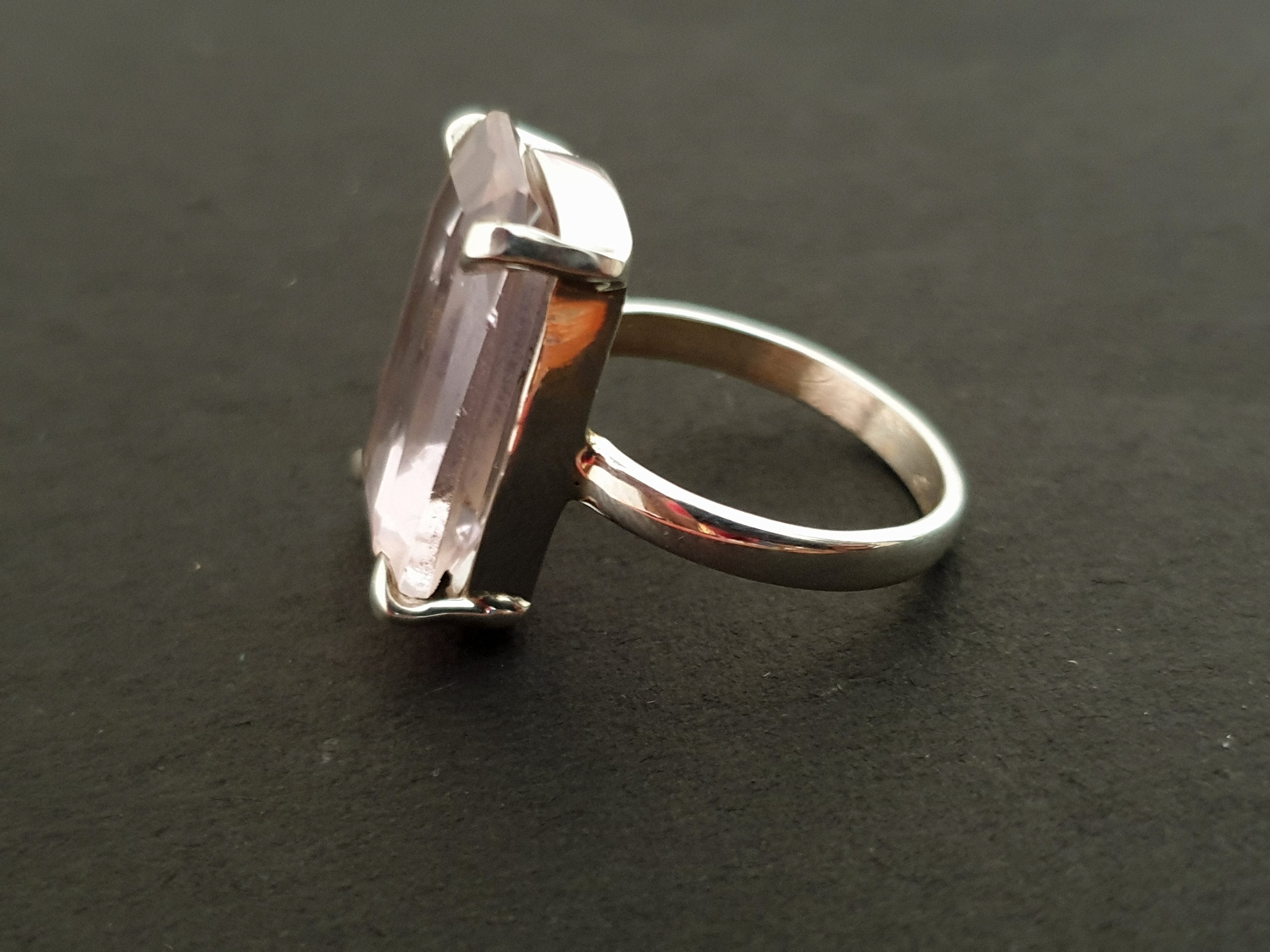 Kunzite Ring for Women 925 Solid Sterling Silver Pink Kunzite - Etsy