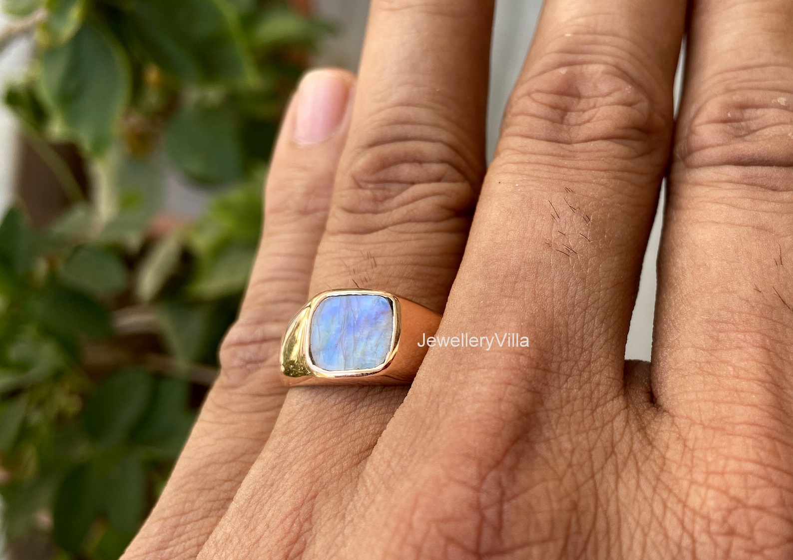 Moonstone Ring Natural Mens Ring 925 Solid Sterling Silver - Etsy