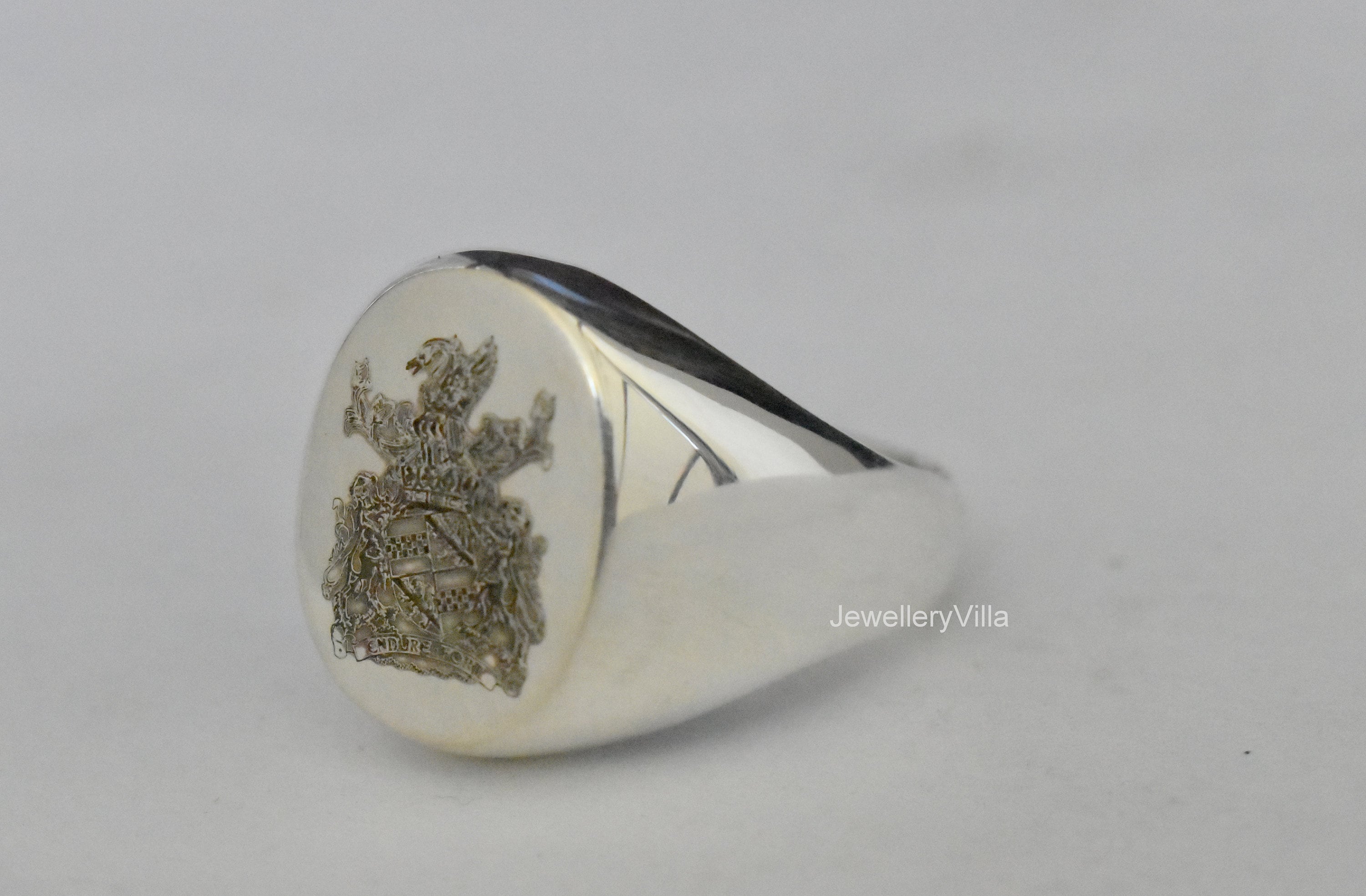 Family Crest Ring 925 Solid Sterling Silver Coat of Arms | Etsy