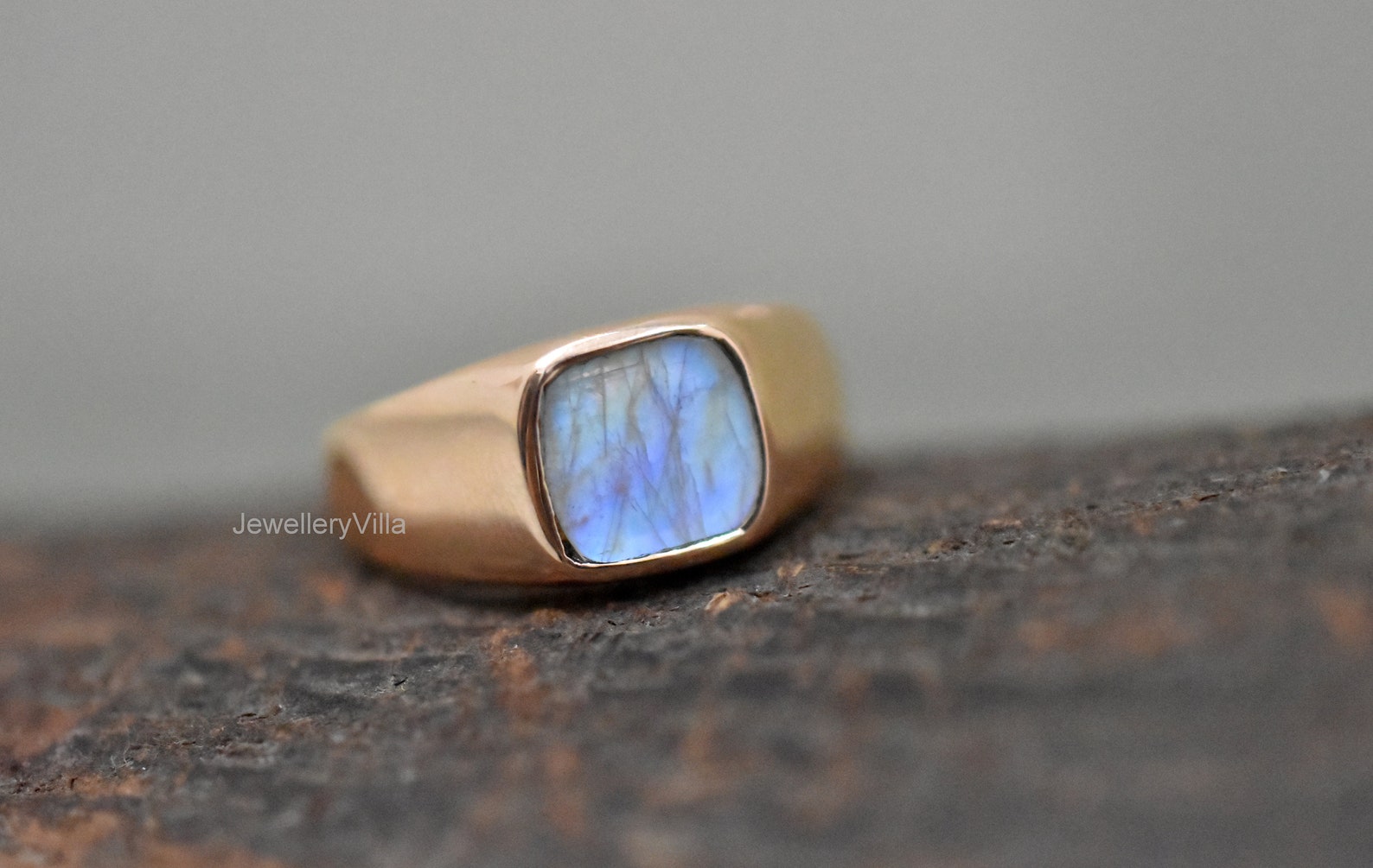 Moonstone Ring Natural Mens Ring 925 Solid Sterling Silver - Etsy