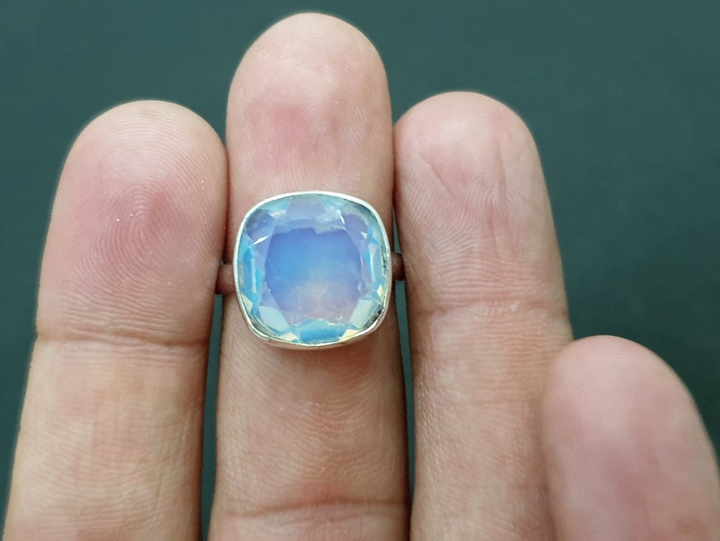 Opalite Ring 925 Solid Sterling Silver Opalite Quartz - Etsy