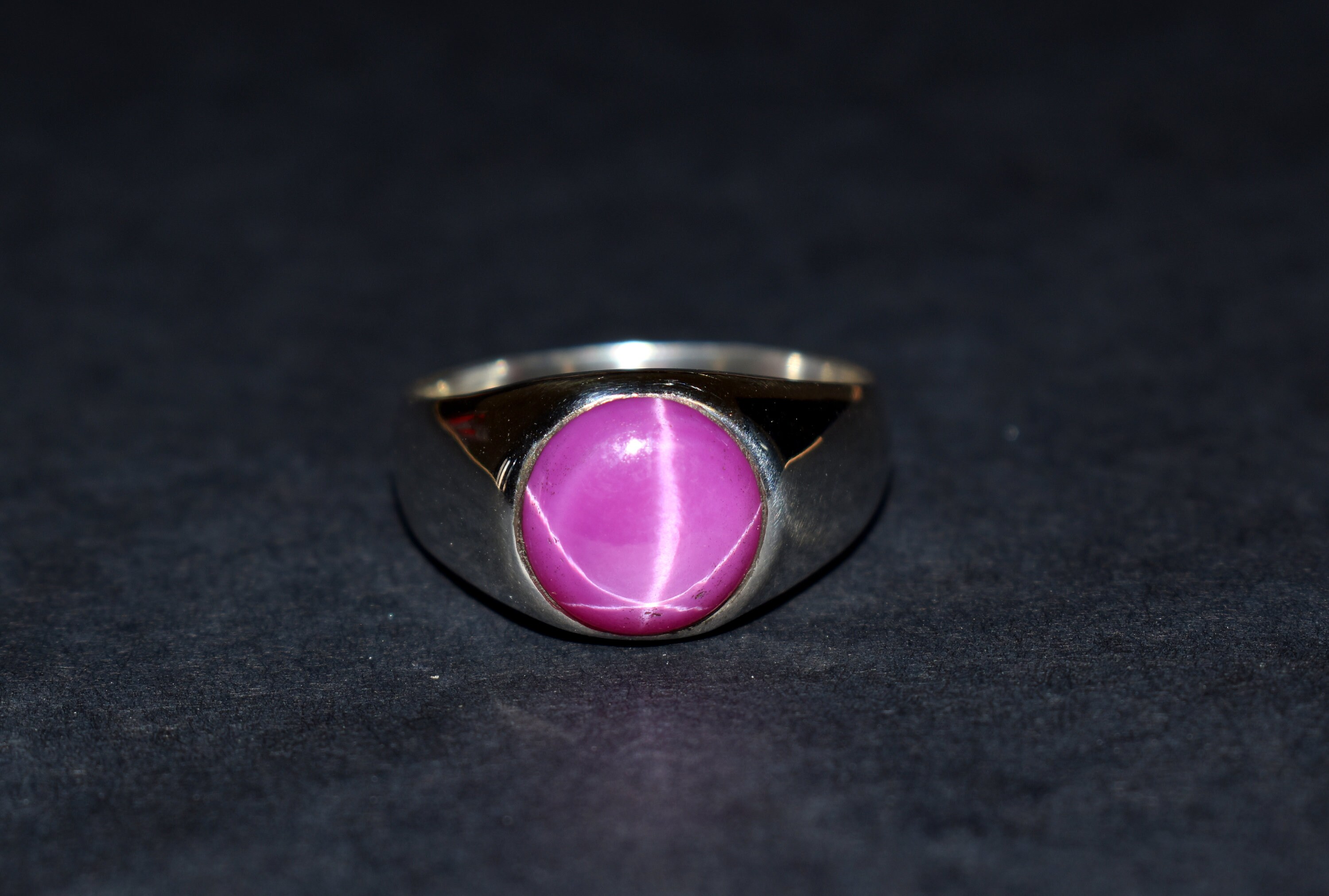 Ruby Star Ring Engraved Ring Round Shape Ruby Gemstone Ring | Etsy