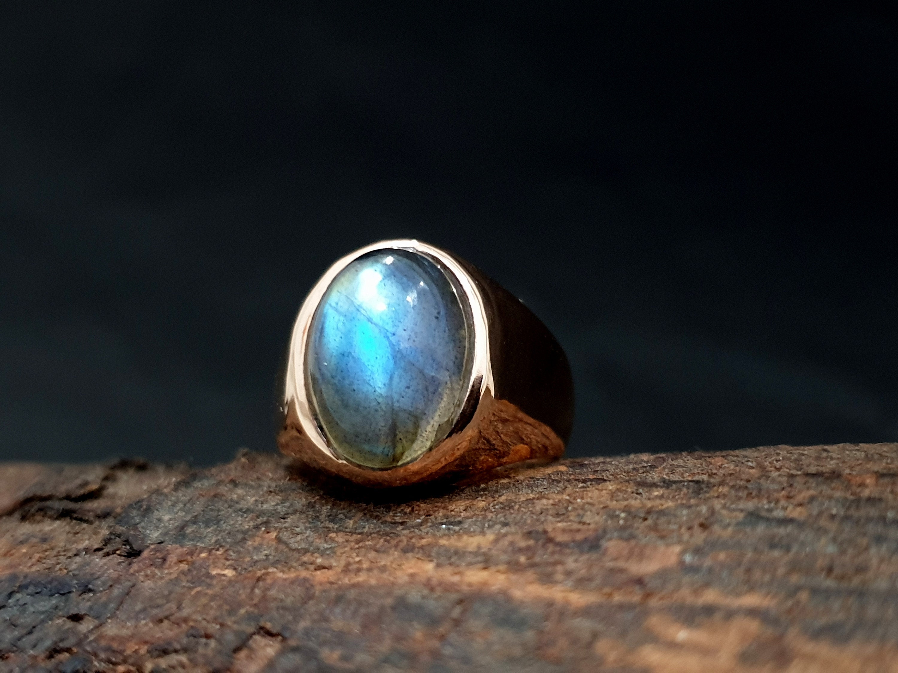 Labradorite Ring Oval 925 Solid Sterling Silver Ring Natural - Etsy