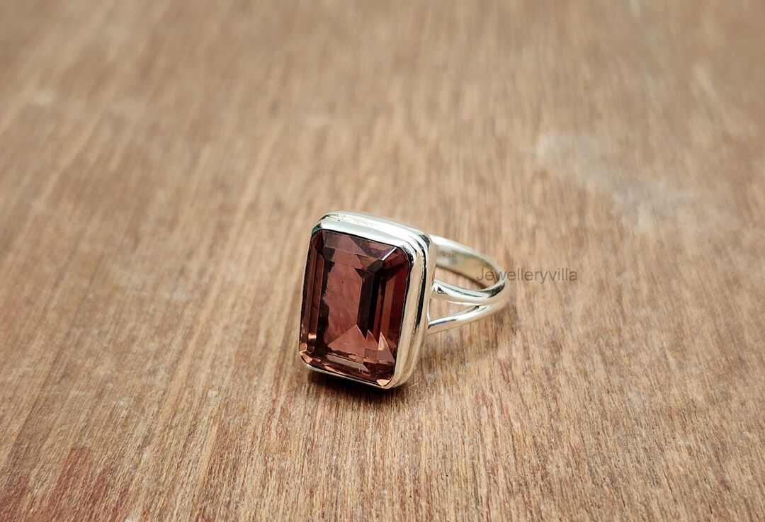 Zultanite Ring, 925 Solid Sterling Silver Ring, Emerald Cut Zultanite ...