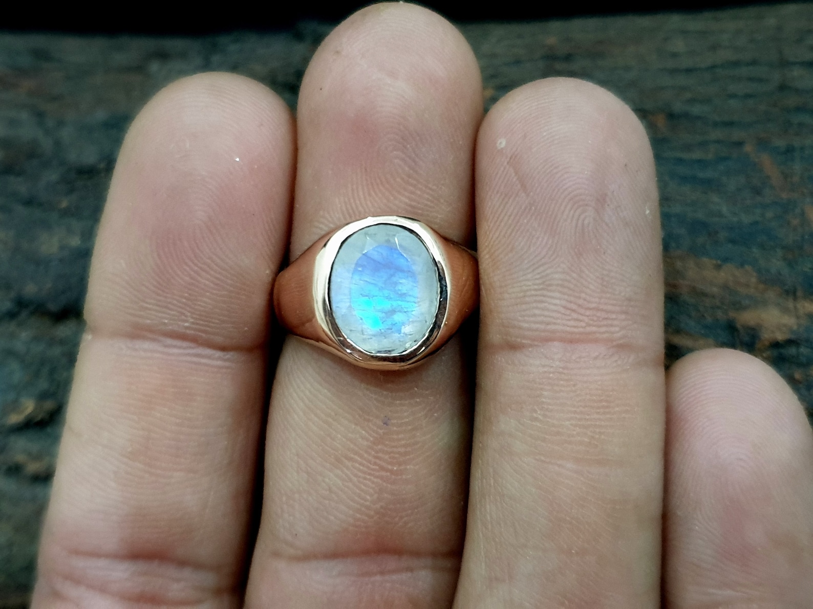 Moonstone Ring 925 Solid Sterling Silver Natural Faceted - Etsy