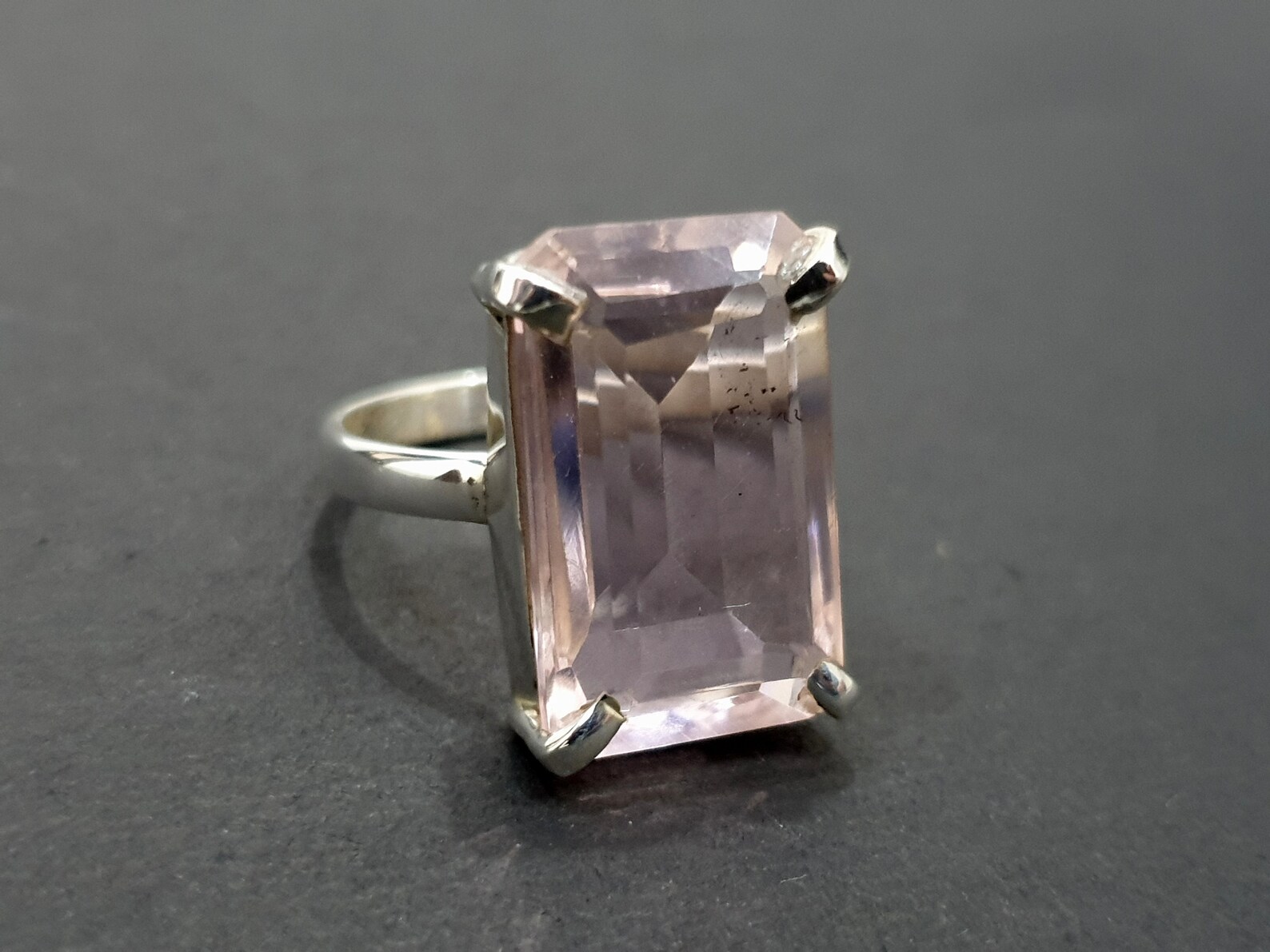 Kunzite Ring for Women 925 Solid Sterling Silver Pink Kunzite - Etsy