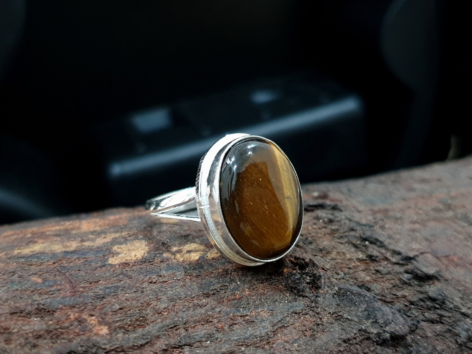 Tigers Eye Ring Natural Gemstone Ring 925 Solid Silver Ring | Etsy