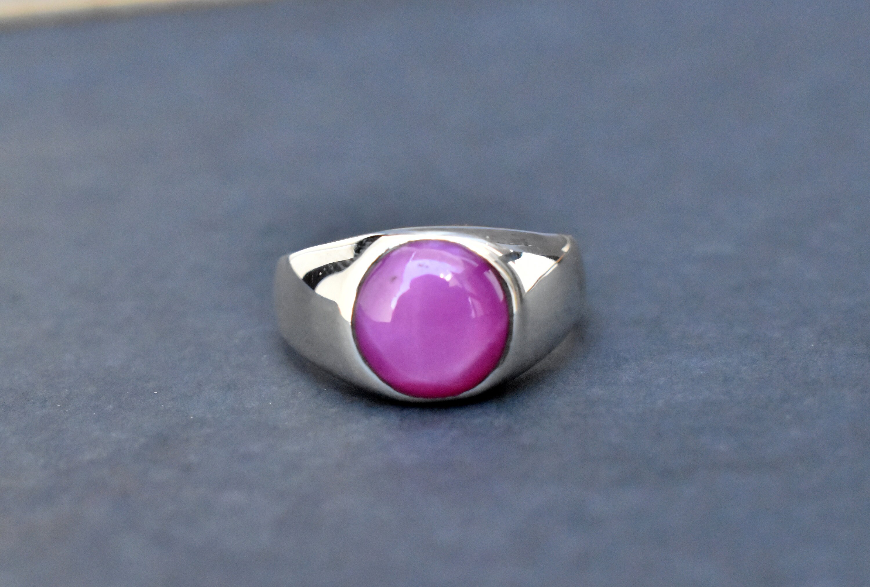 Ruby Star Ring Engraved Ring Round Shape Ruby Gemstone Ring - Etsy