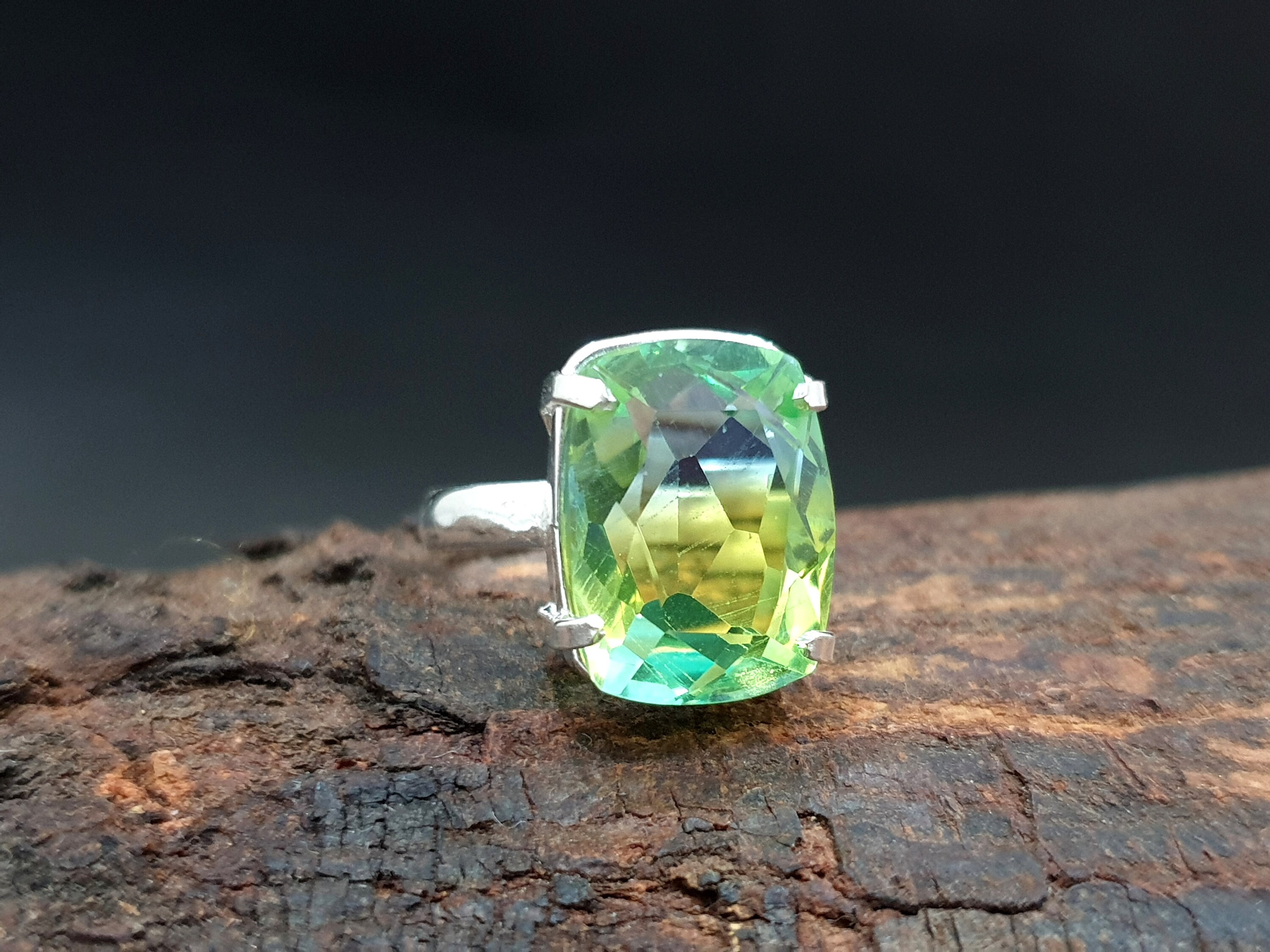 Watermelon Ring Women 925 Solid Sterling Silver Ring Multi | Etsy