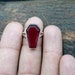 Red Garnet Ring Coffin Ring 925 Solid Sterling Silver - Etsy
