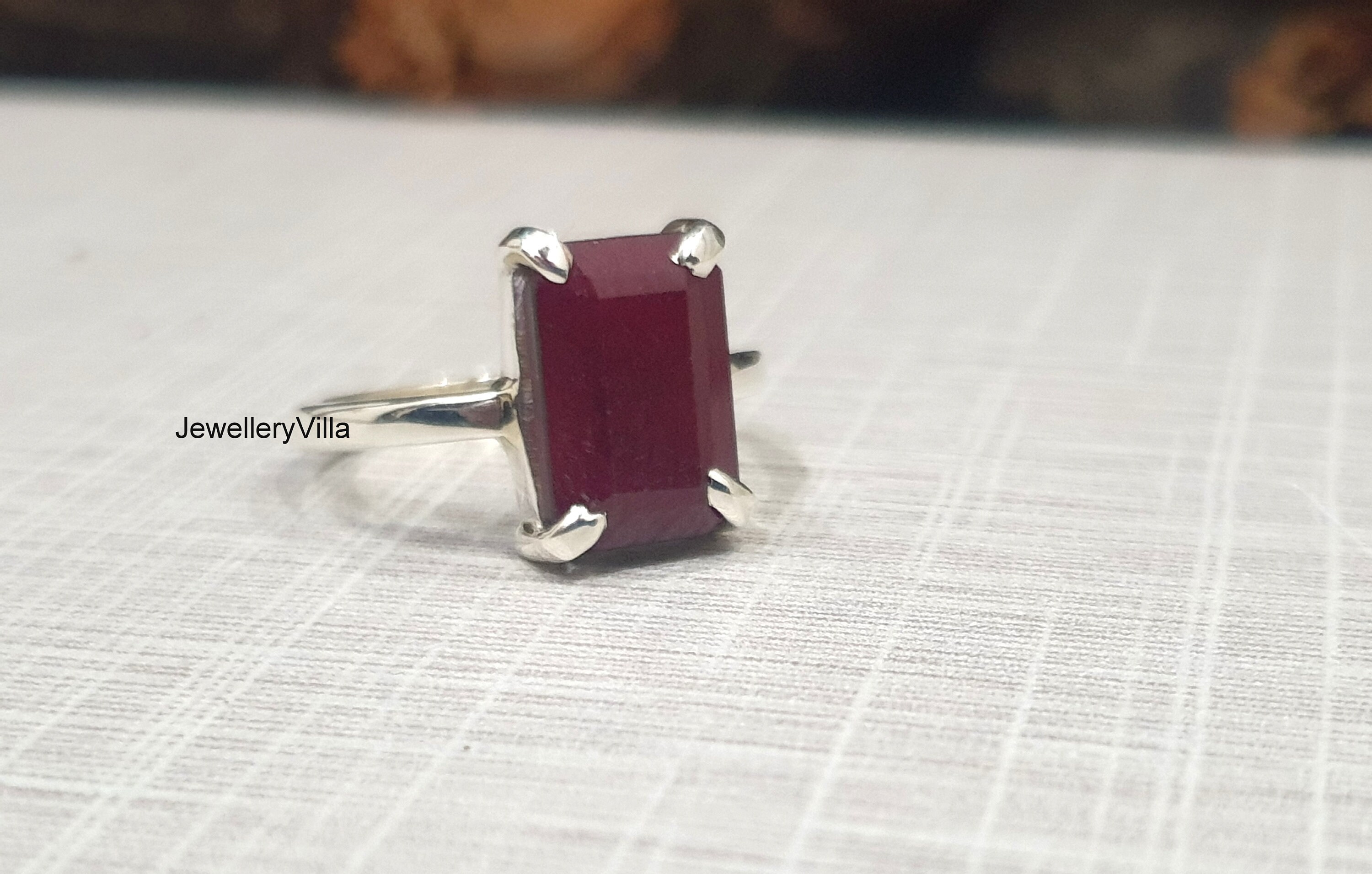 Natural Ruby Ring Womens Ring Handmade Ring 925 Solid - Etsy