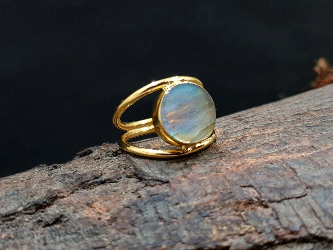 Labradorite Ring, 925 Solid Sterling Silver Ring, Natural Labradorite ...