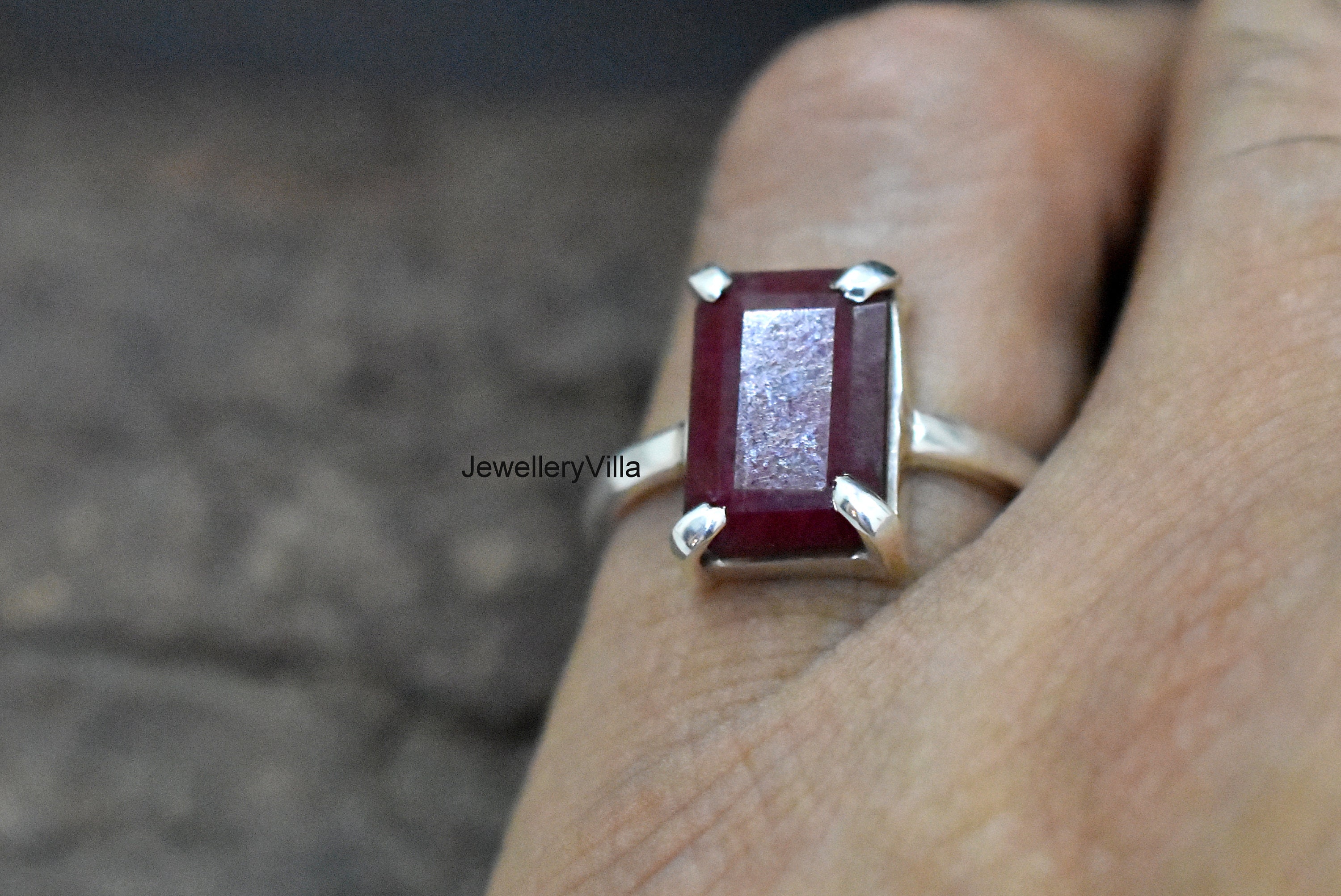 Natural Ruby Ring Womens Ring Handmade Ring 925 Solid - Etsy