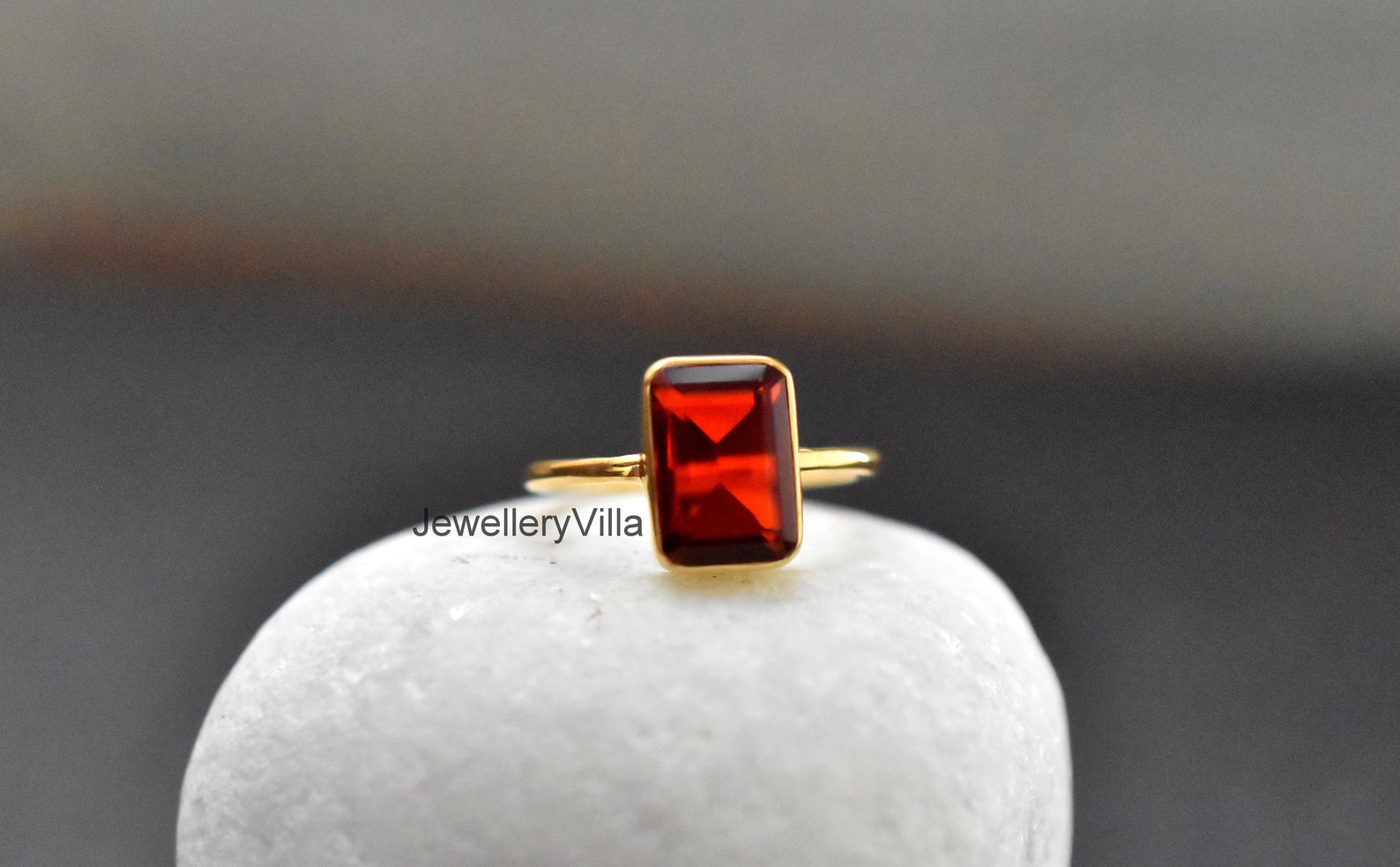 Red Garnet Ring Handmade Ring 925 Solid Sterling Silver - Etsy