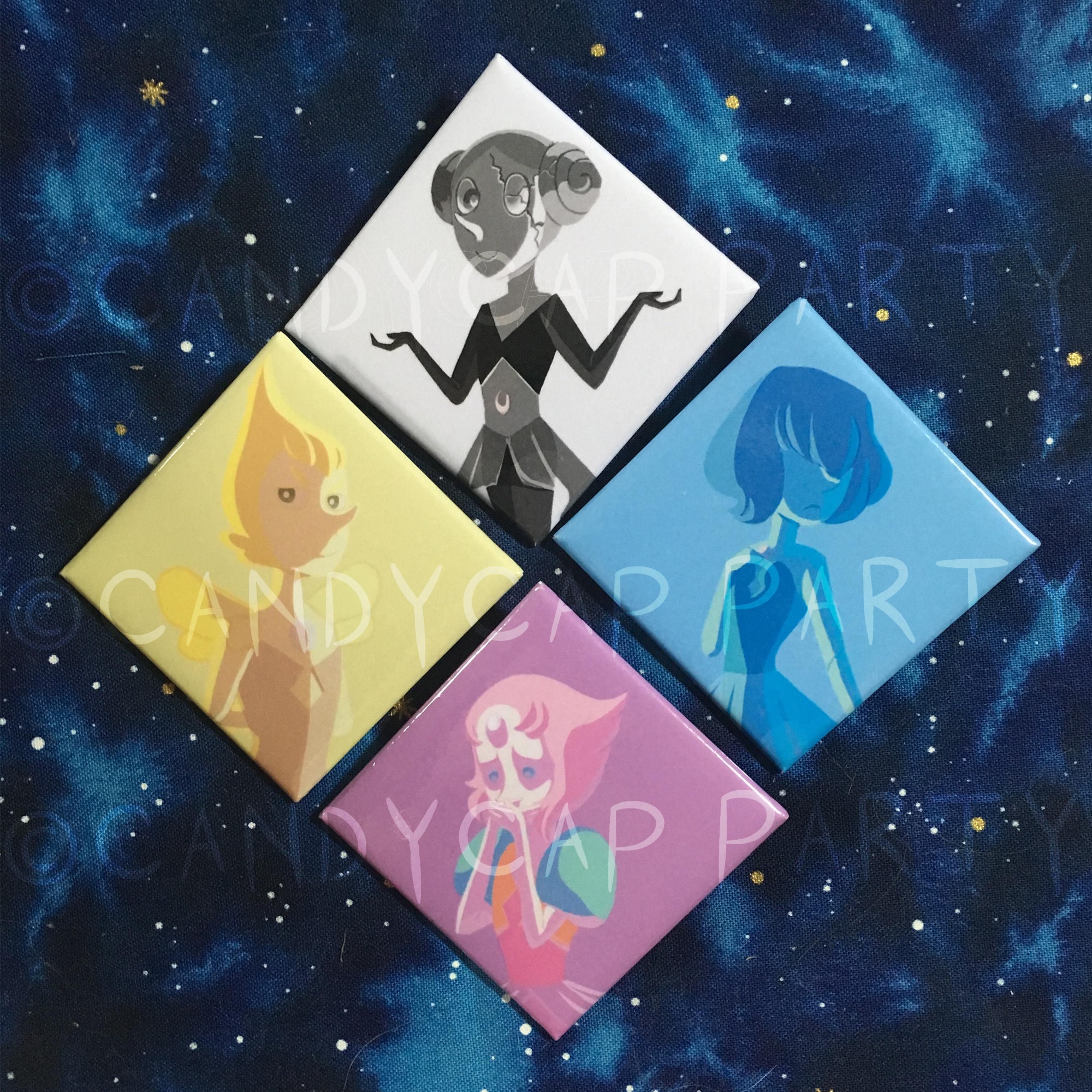 Steven Universe Pearls Diamond Shaped Buttons-individual - Etsy