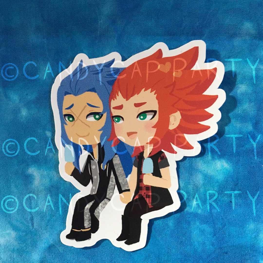 Kingdom Hearts 3 Axel X Isa (akusai) Sticker - Etsy