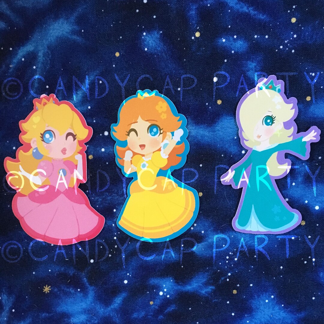 Mario Princesses 3 Inch Stickers - Etsy