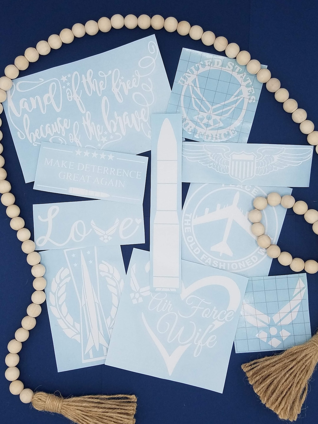 United States Air Force Vinyl Decals - Etsy