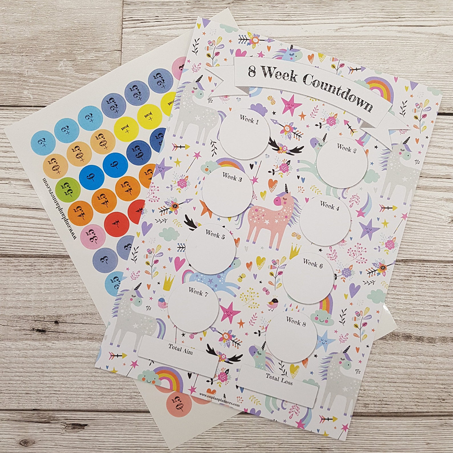 8 Week Countdown Countdown Sheet Weight Loss Countdown - Etsy UK