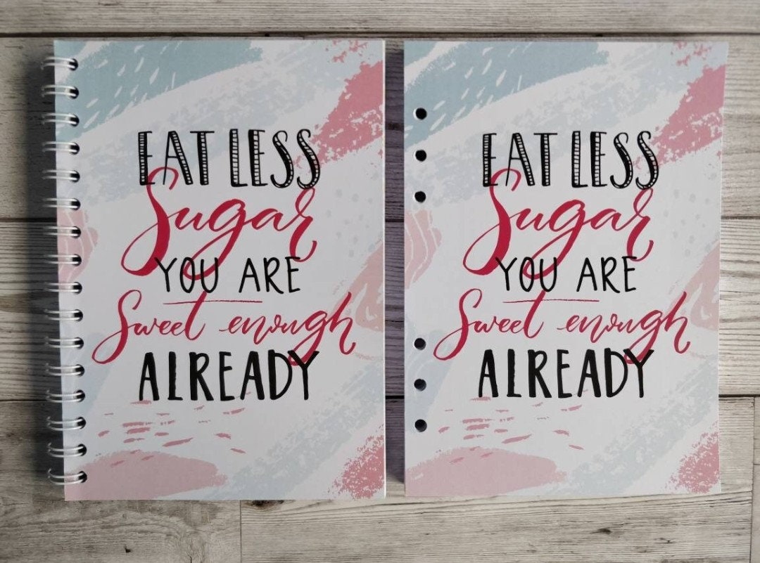 8 and 12 Week Eat Less Sugar Food Diary Slimming World & Calorie ...