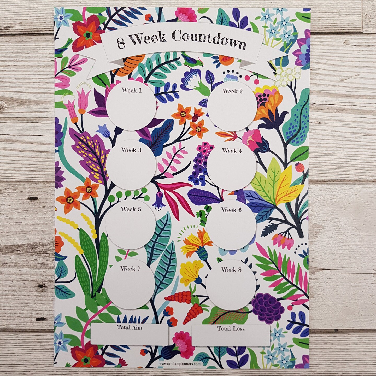 8 Week Countdown Countdown Sheet Weight Loss Countdown - Etsy UK