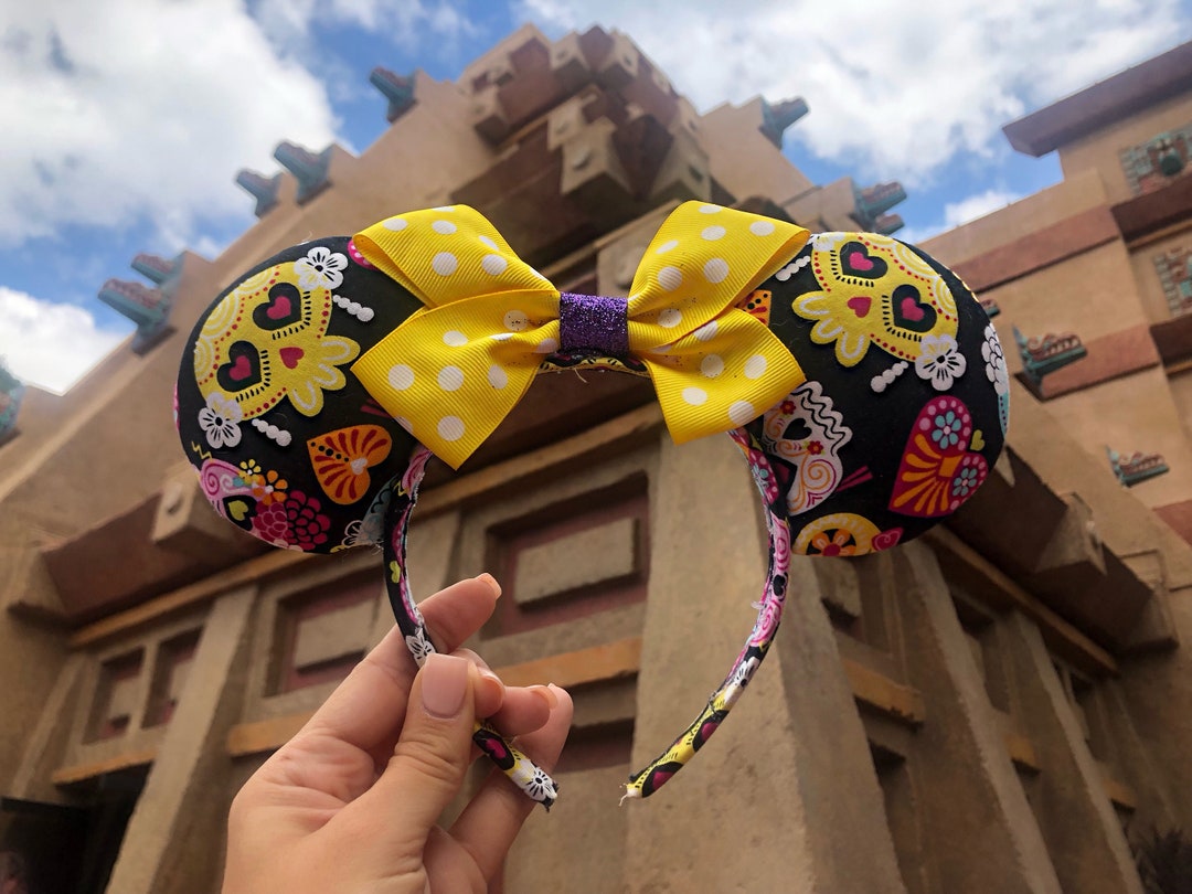 COCO Disney Movie Mickey Ears Headband L Dia De Los Muertos Ears - Etsy