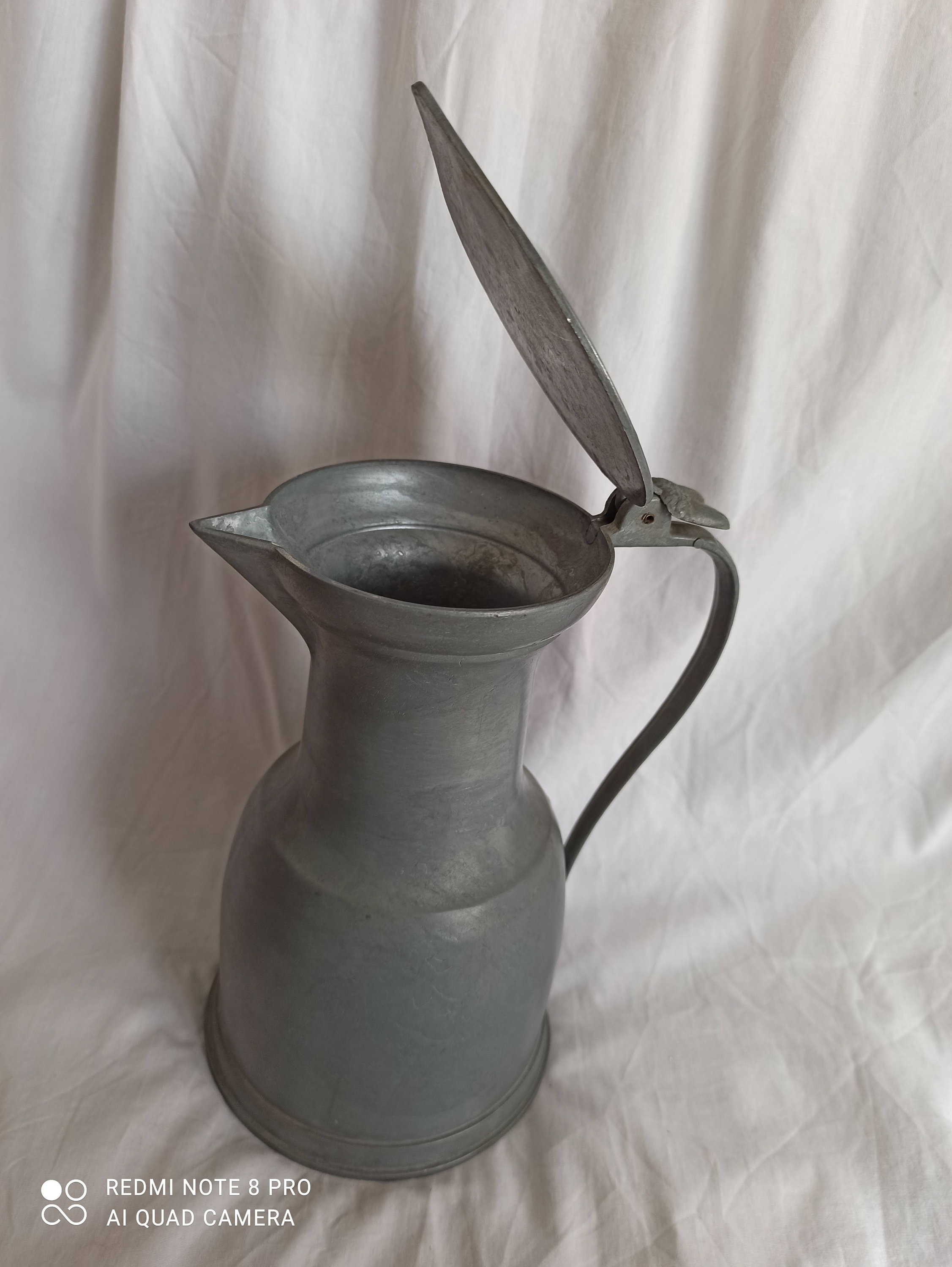 Buy Vintage French Tin Pitcher Online in India - Etsy