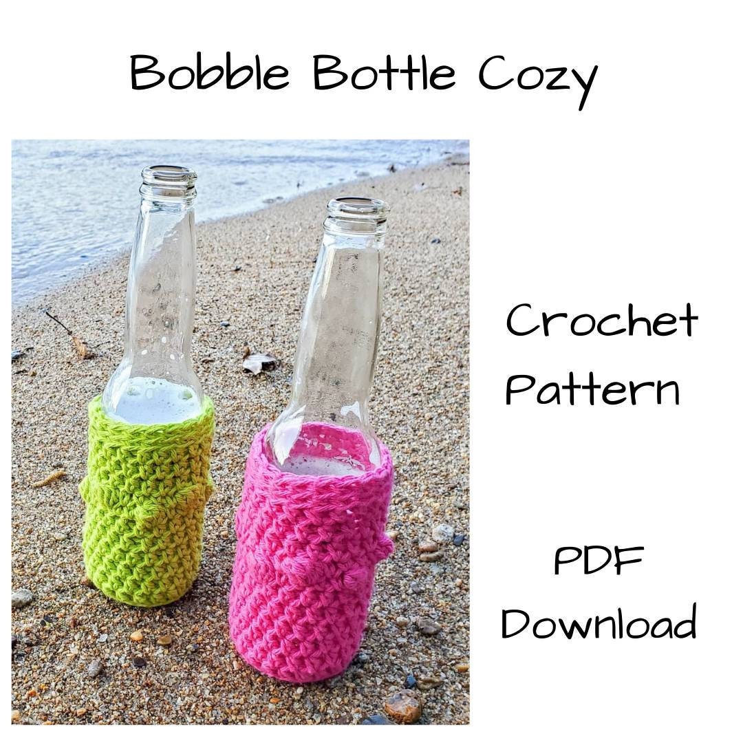 Crochet Bobble Bottle Cozy Pattern (PDF Download) - Etsy