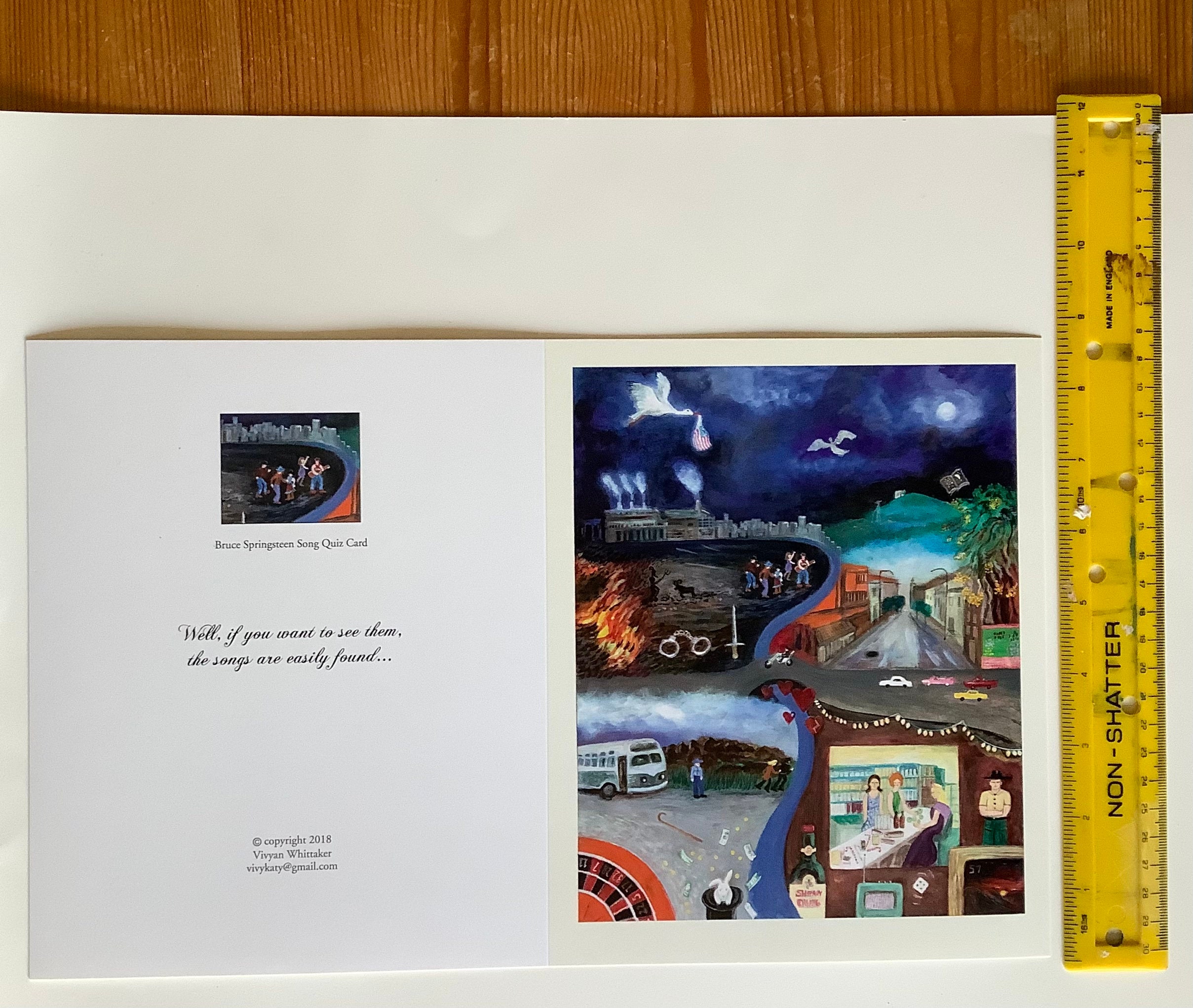 Bruce Springsteen Birthday Card (songs Quiz) - Etsy