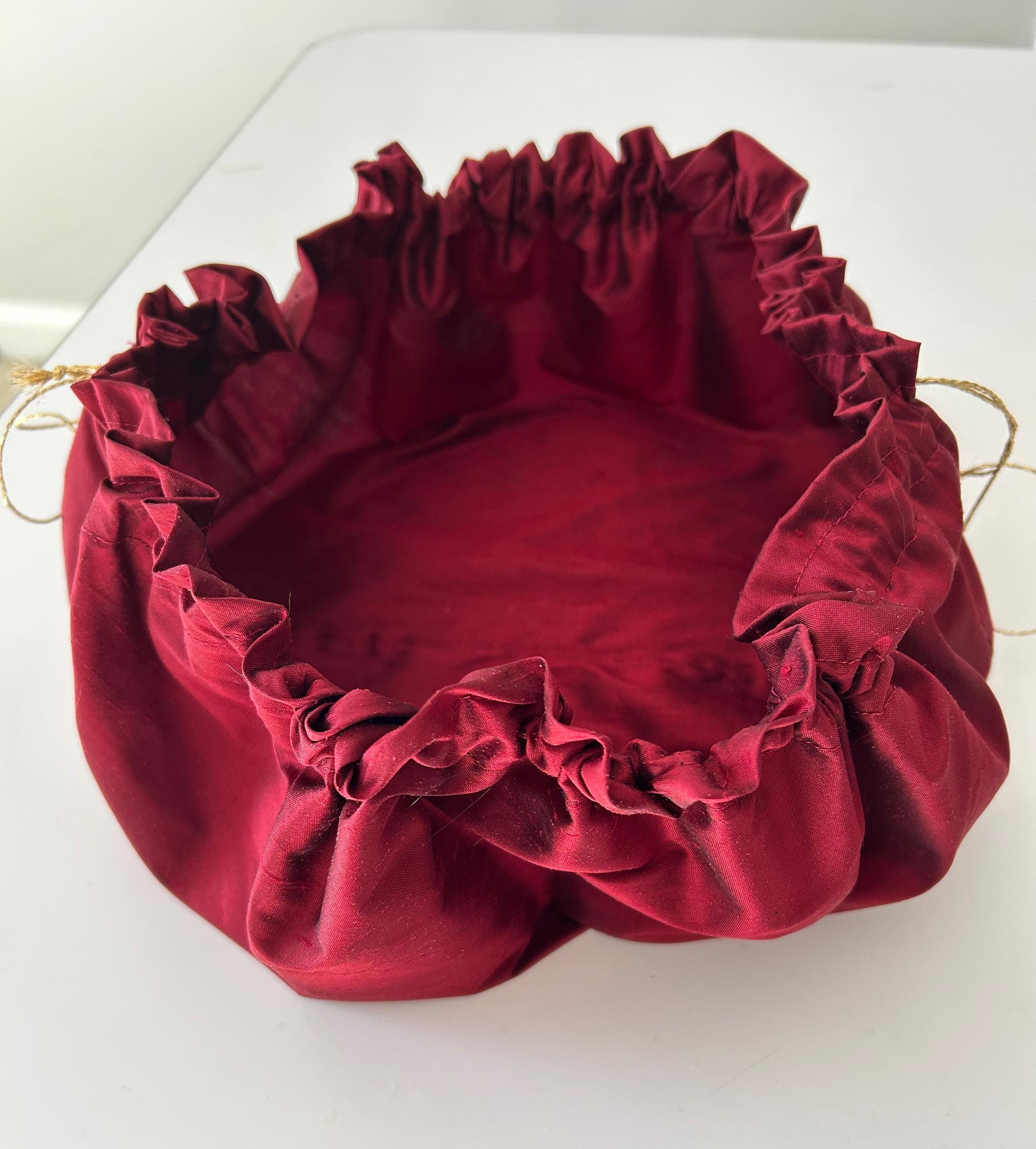 Pure Silk LARGE CIRCULAR Drawstring Bag - Etsy