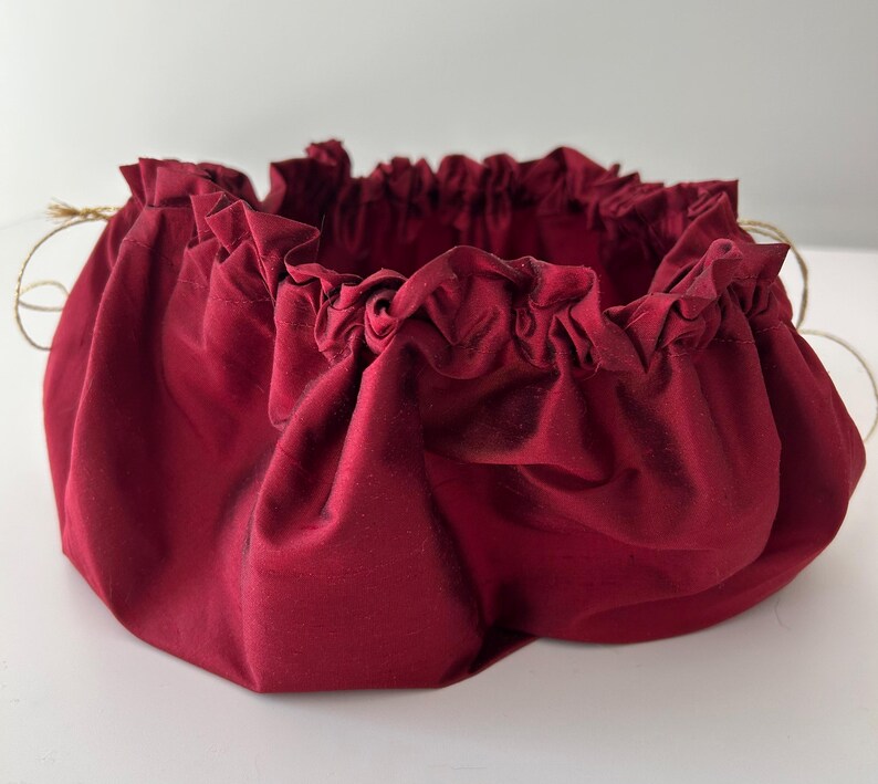 Pure Silk LARGE CIRCULAR Drawstring Bag - Etsy