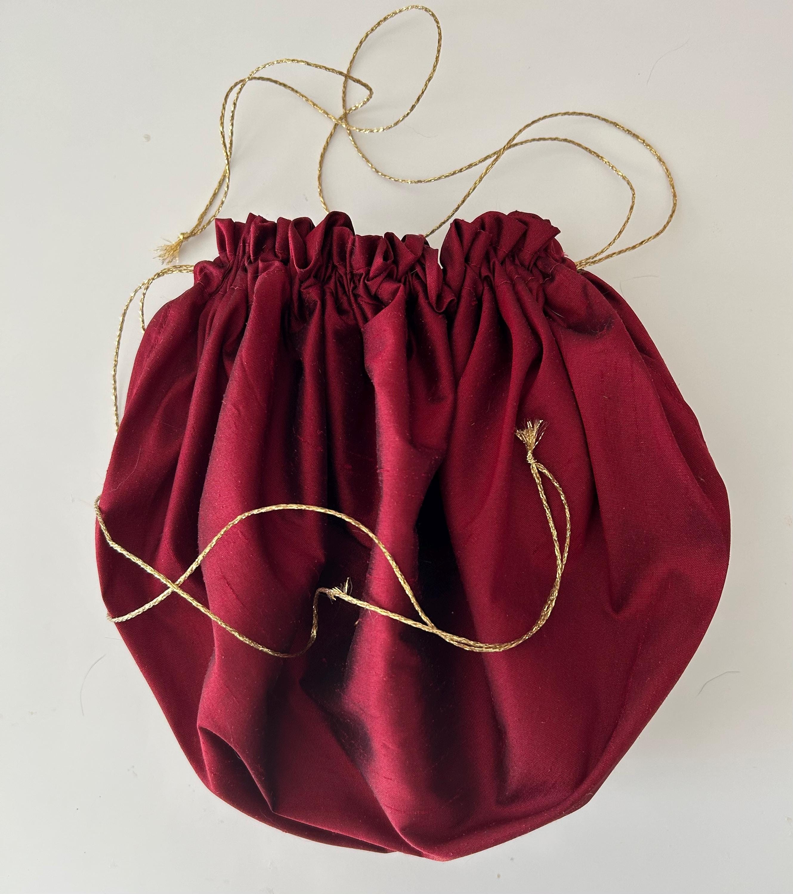 Pure Silk LARGE CIRCULAR Drawstring Bag - Etsy