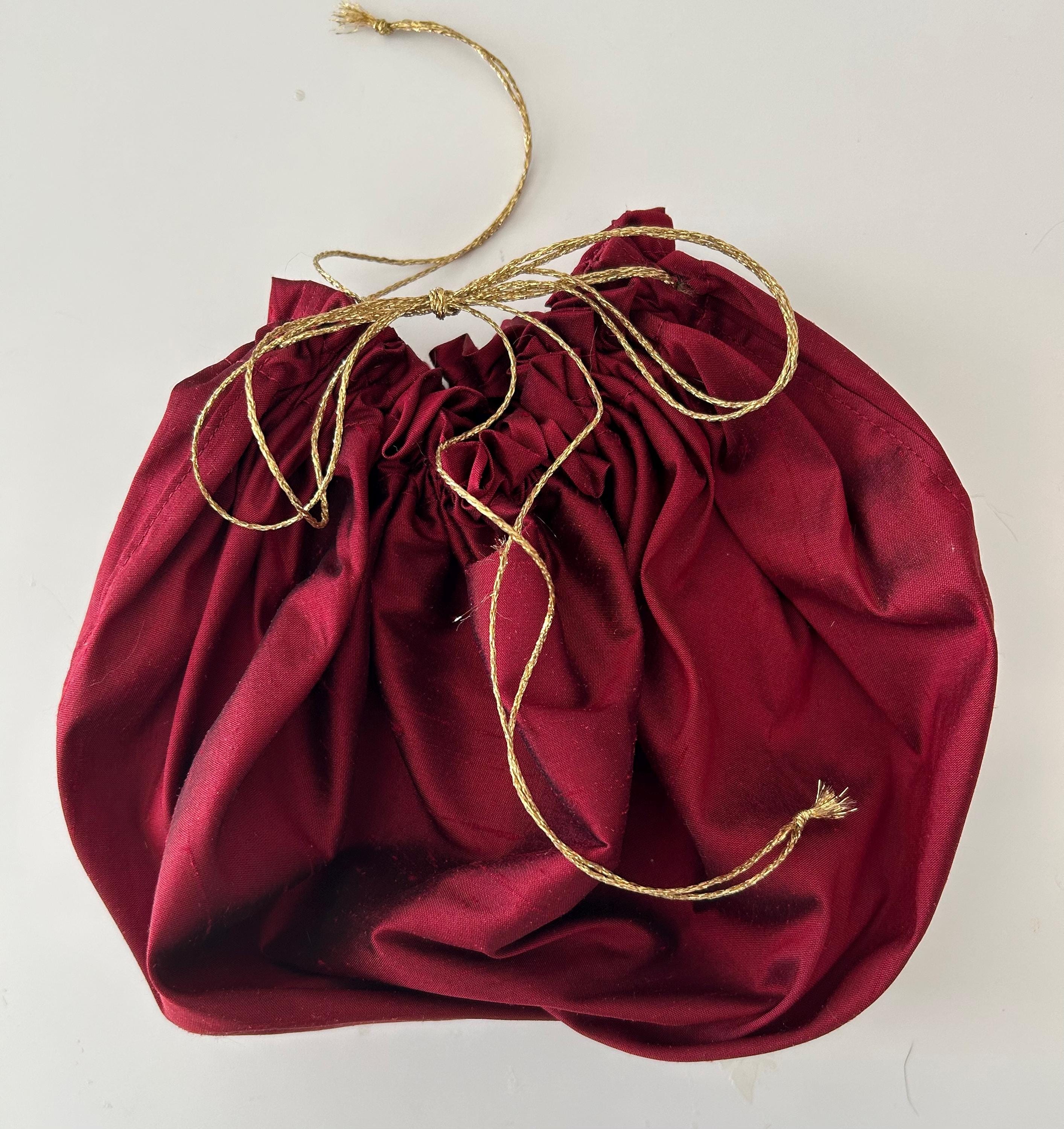 Pure Silk LARGE CIRCULAR Drawstring Bag - Etsy
