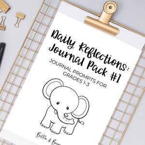 Printable Journal Prompts for Students Grades 1-3 - Etsy