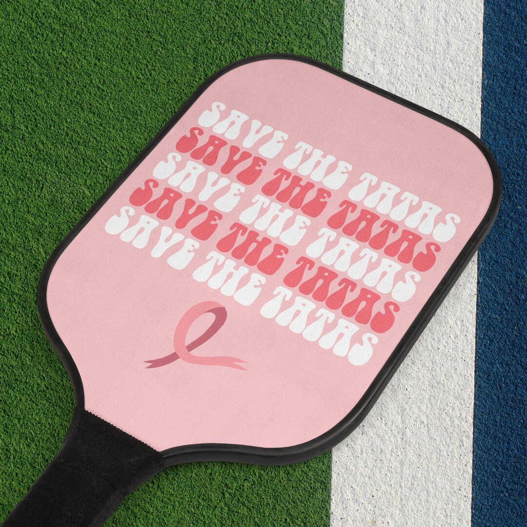 Save the Tatas Pickleball Paddle Kit | Breast Cancer Awareness - Etsy