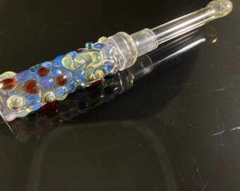 Tobacciana 4 Fluming Glass Pipe with Corkscrew Design Art ...