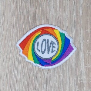 Embroidered Pride Eye Patch. - Etsy