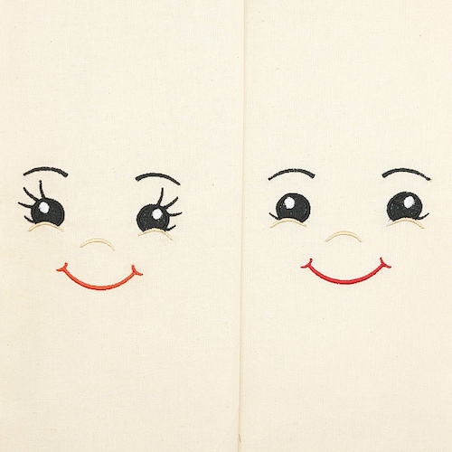 Embroidered Face for Rag Doll. - Etsy