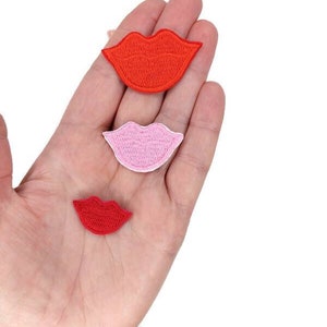 Embroidered Dolls Lips Patches. - Etsy