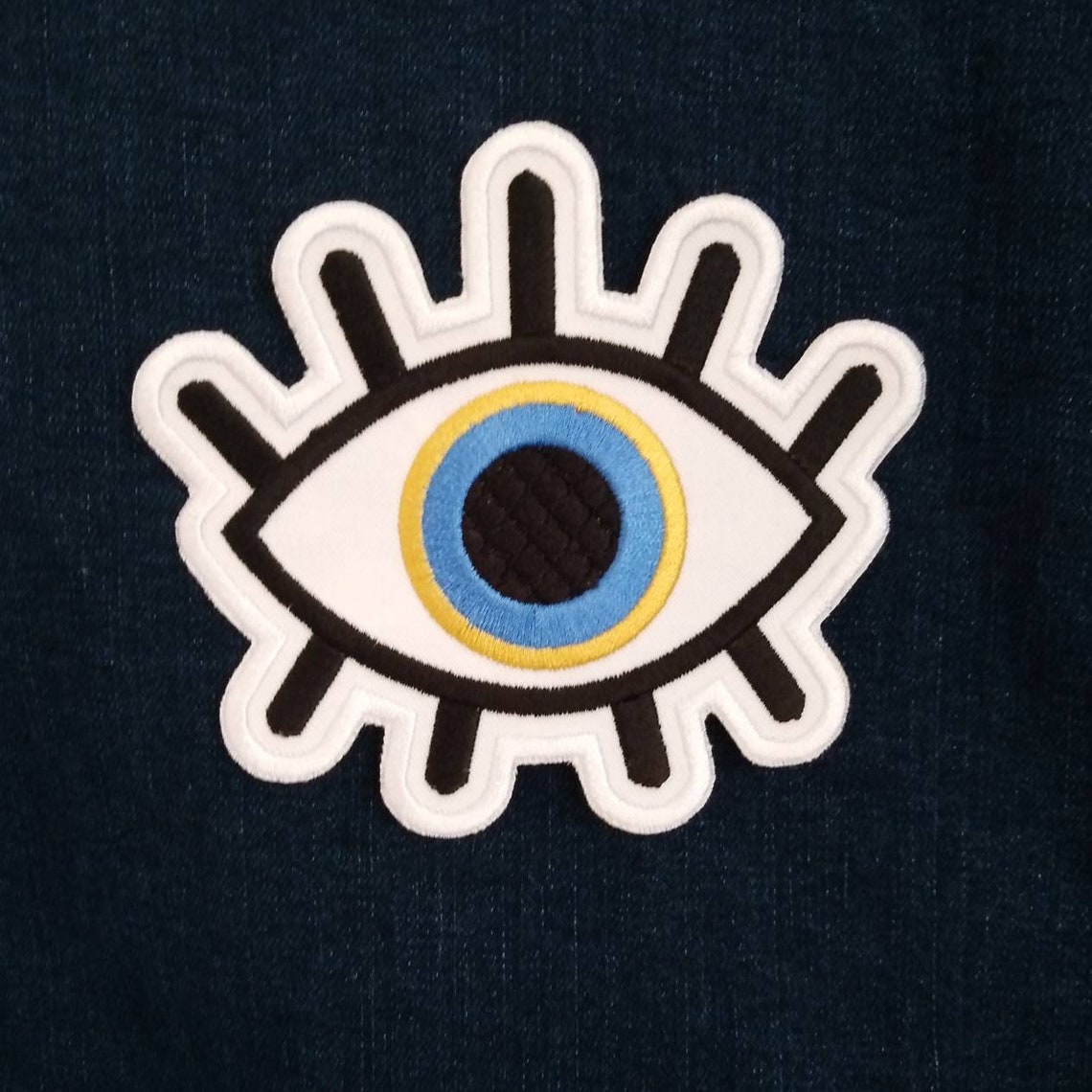 Evil Eye Embroidered IRON ON Patch. | Etsy