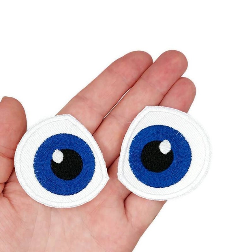 Embroidered Cartoon Eyes Patches. - Etsy