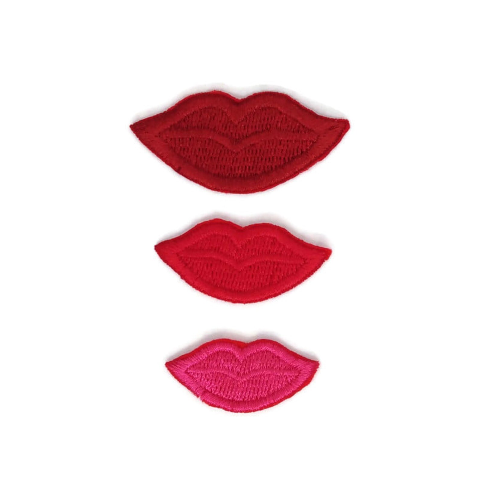 Embroidered Dolls Lips Patches. - Etsy