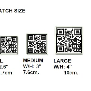 Custom Embroidered QR Code Patch. - Etsy