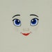 Embroidered Face for Rag Doll. - Etsy