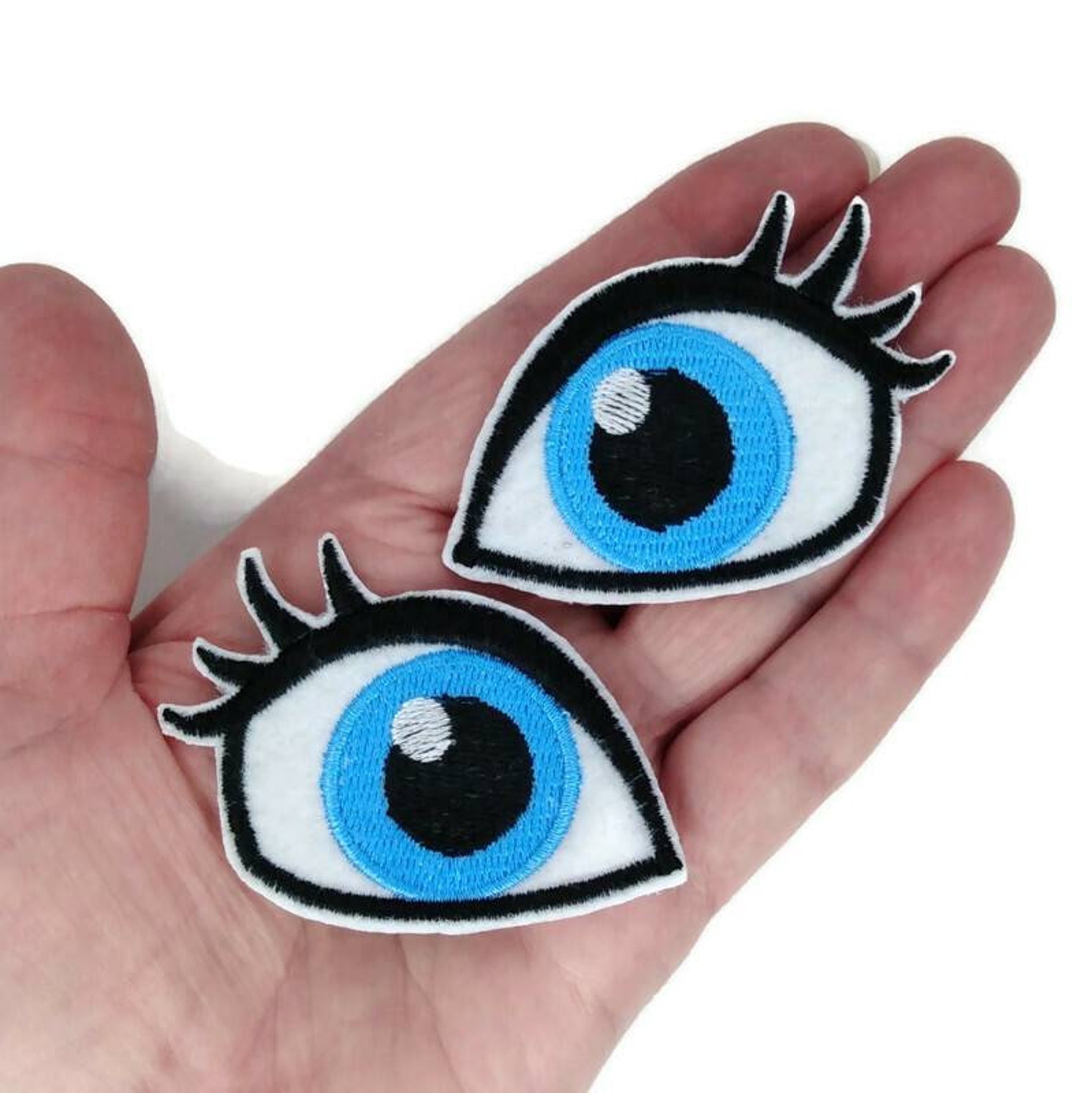 Embroidered Doll Eyes Patch. - Etsy